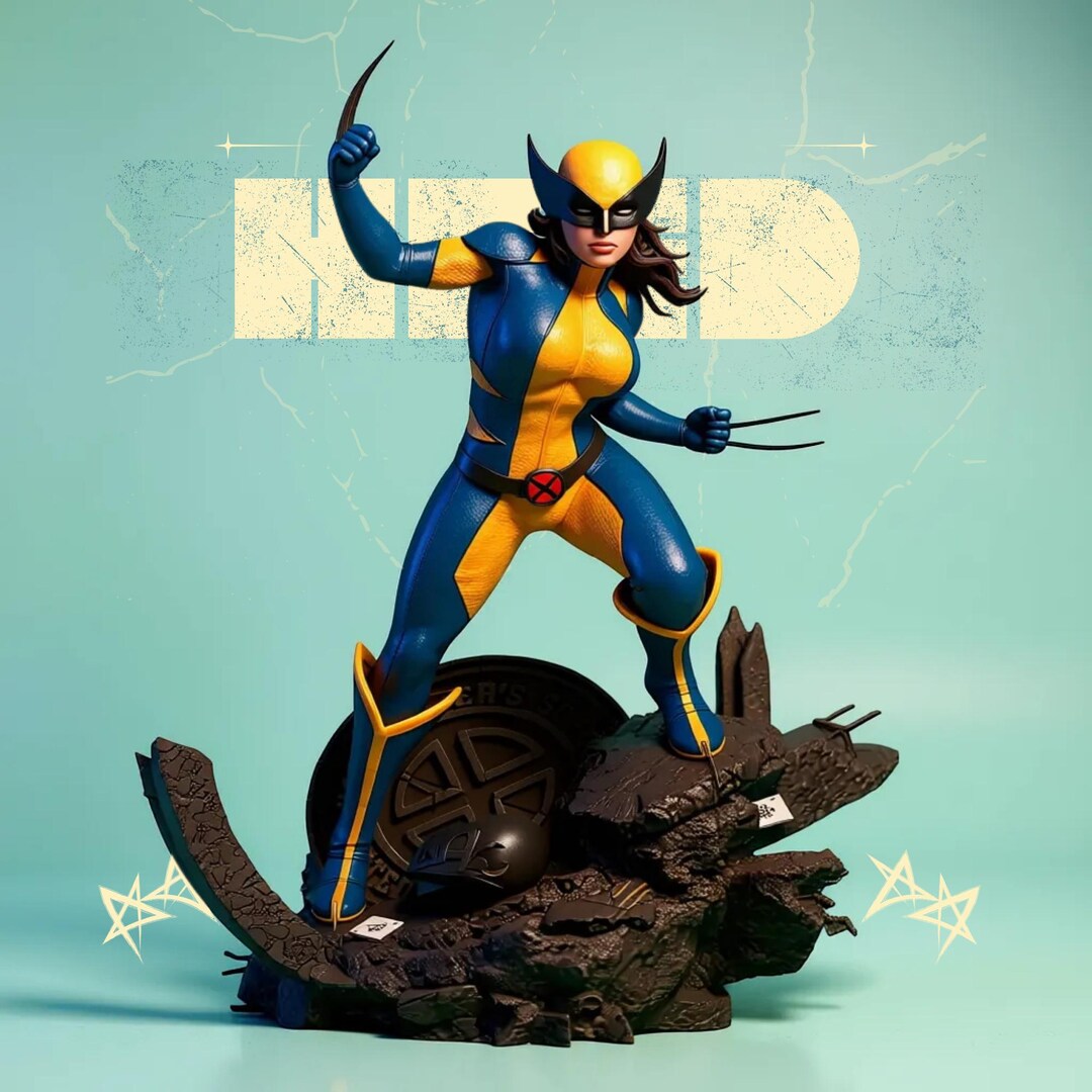X-23 STL Figure 1:6 Scale | Female Wolverine Claws Statue | Marvel ...
