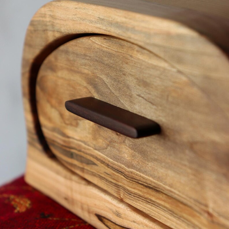 Handcrafted Douglas Fir and Ambrosia Maple Wooden Keepsake Box With ...