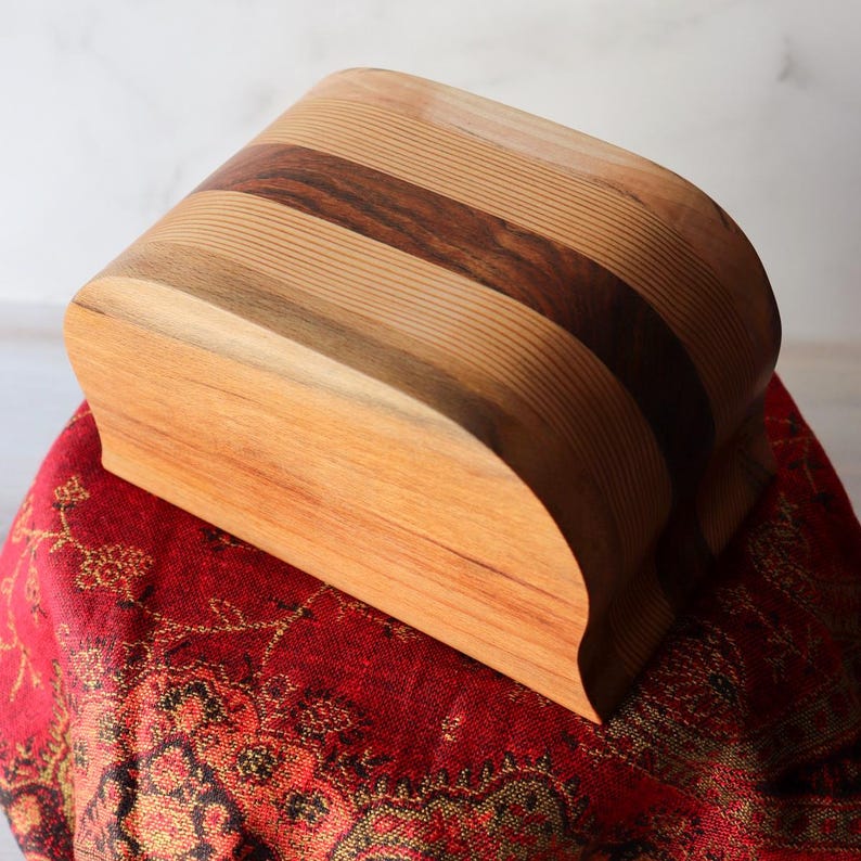 Handcrafted Douglas Fir and Ambrosia Maple Wooden Keepsake Box With ...