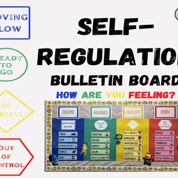 Zones of Regulation Bulletin Board - Etsy