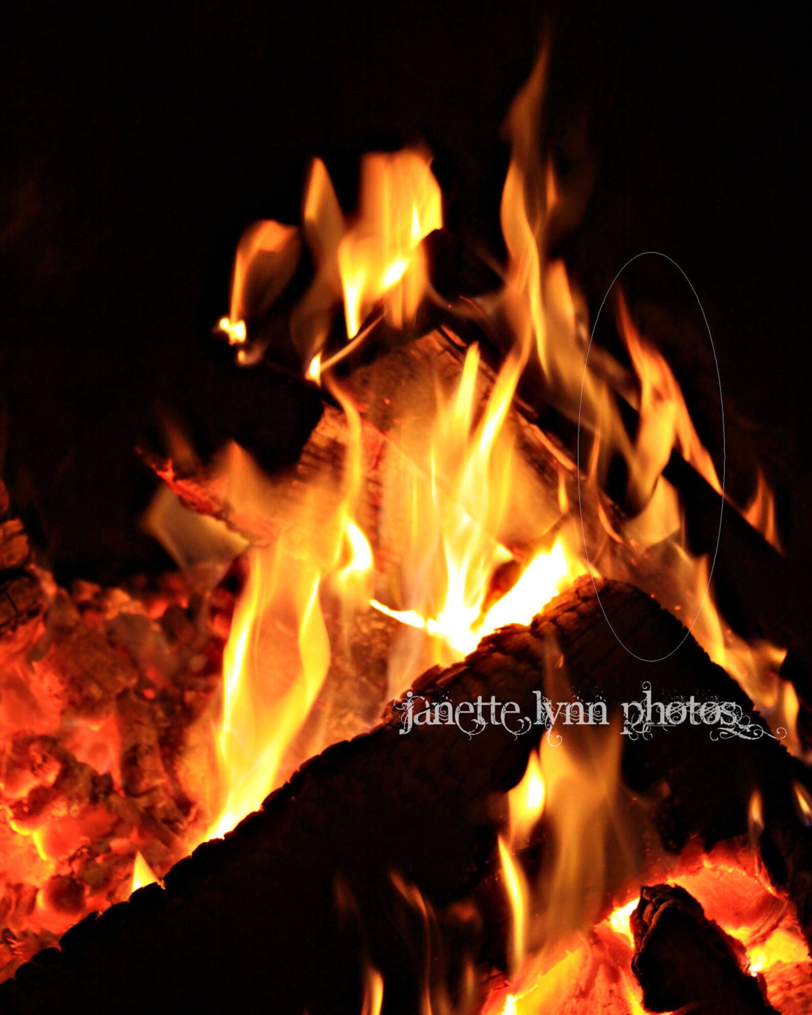 Fire Face 1 Photograph Color Canvas Wrapped Wall Art - Etsy