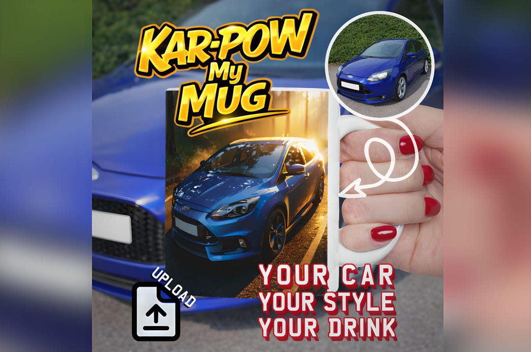Personalized Car Photo Mug | Custom Vehicle Gift - Etsy