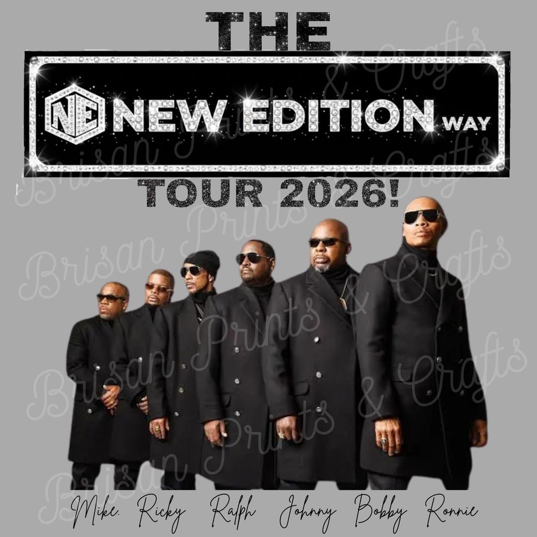 New Edition Way Tour 2026 (black) Png - Etsy UK