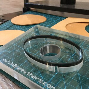 Clicker Die Cut With Acrylic Mount, Leather Die Cut, Die Cutting Punch ...
