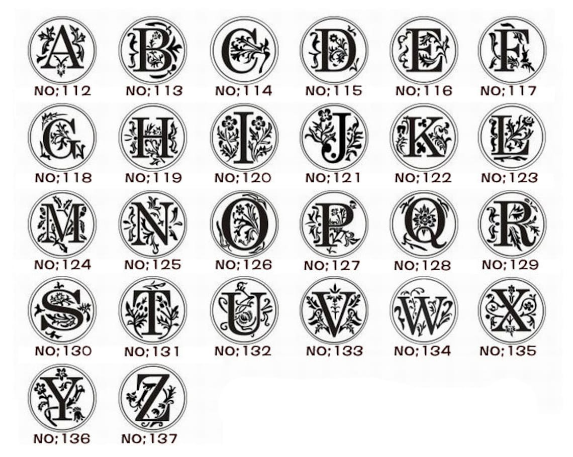 Wax Seal Stamp Single Letter Alphabet STAMP ONLY - Etsy