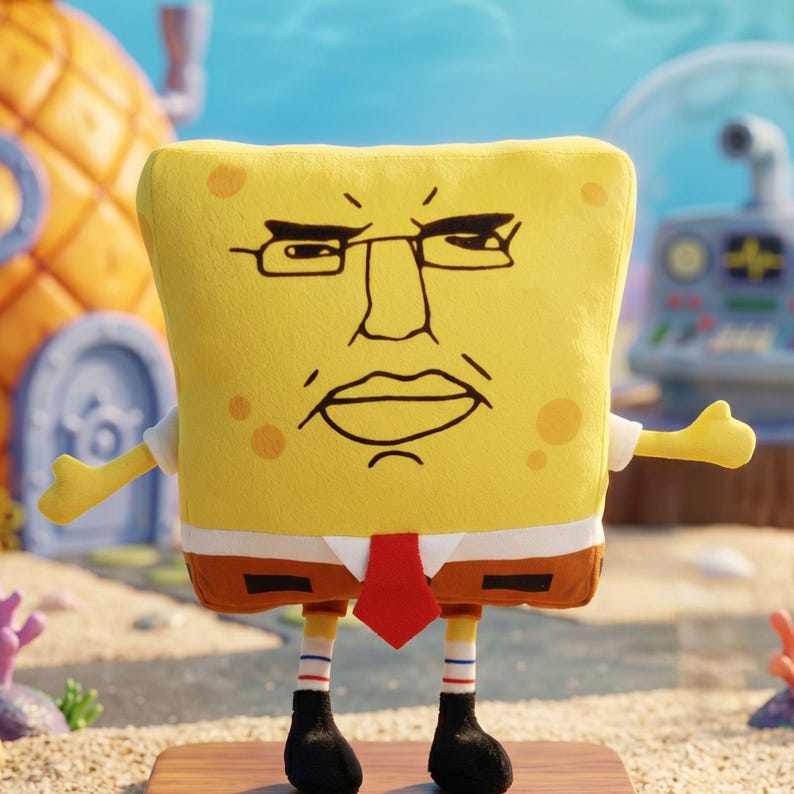 Soyjak Chudjak Chudbob Plushie - A Funny Gift for Meme Lovers, Internet ...