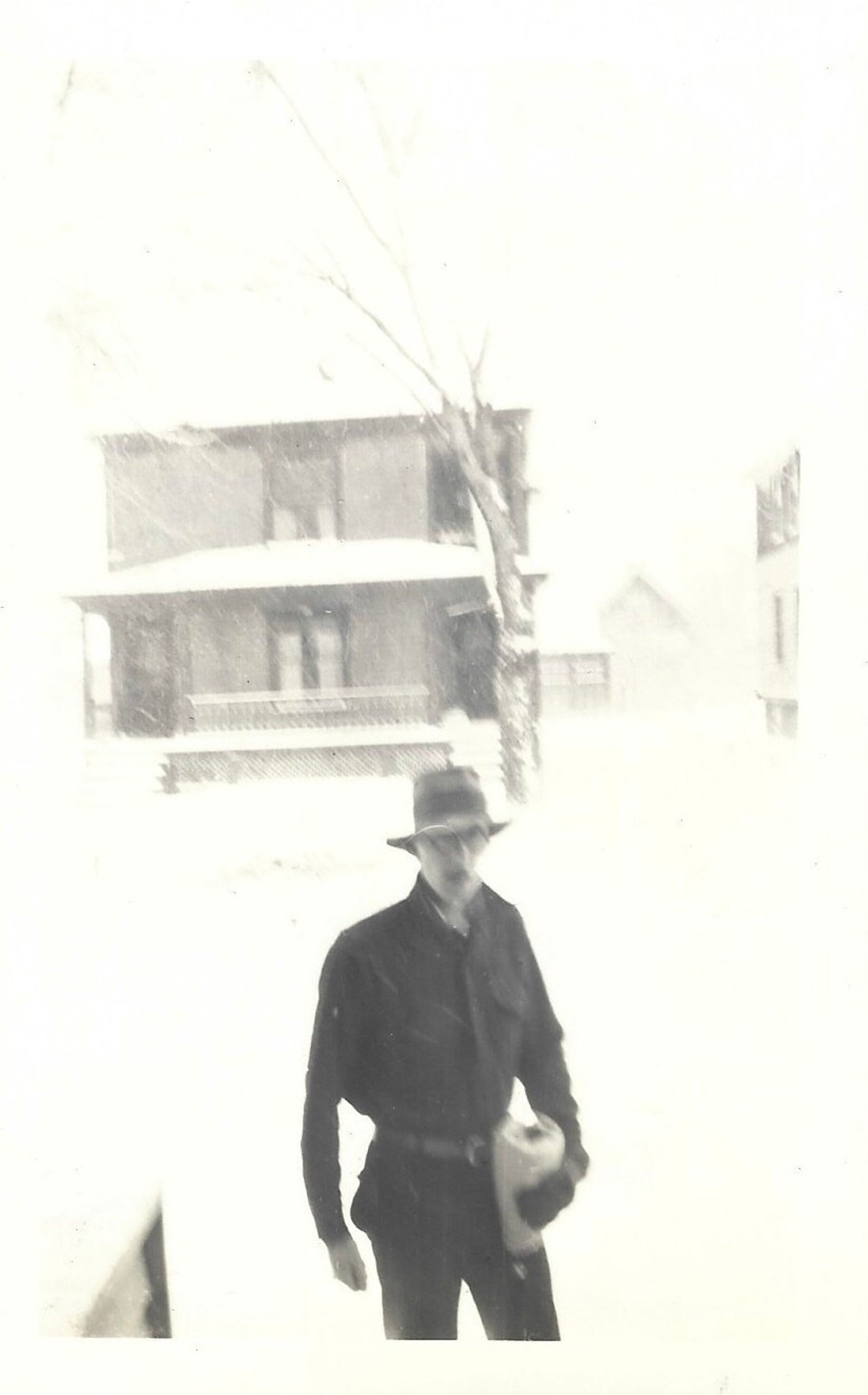 Disappearing Man With Paper Towels Vintage Photo Photographic Blur ...