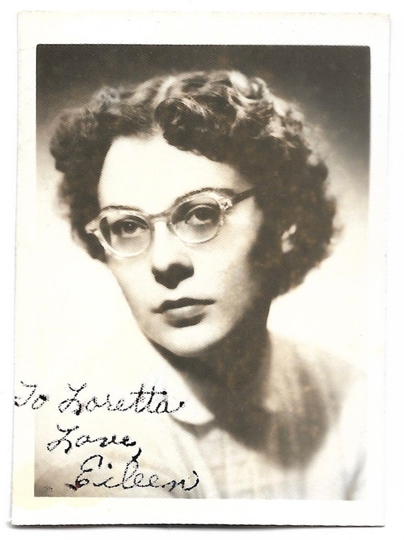 Love Eileen Vintage Studio Portrait Serious Expression Full - Etsy