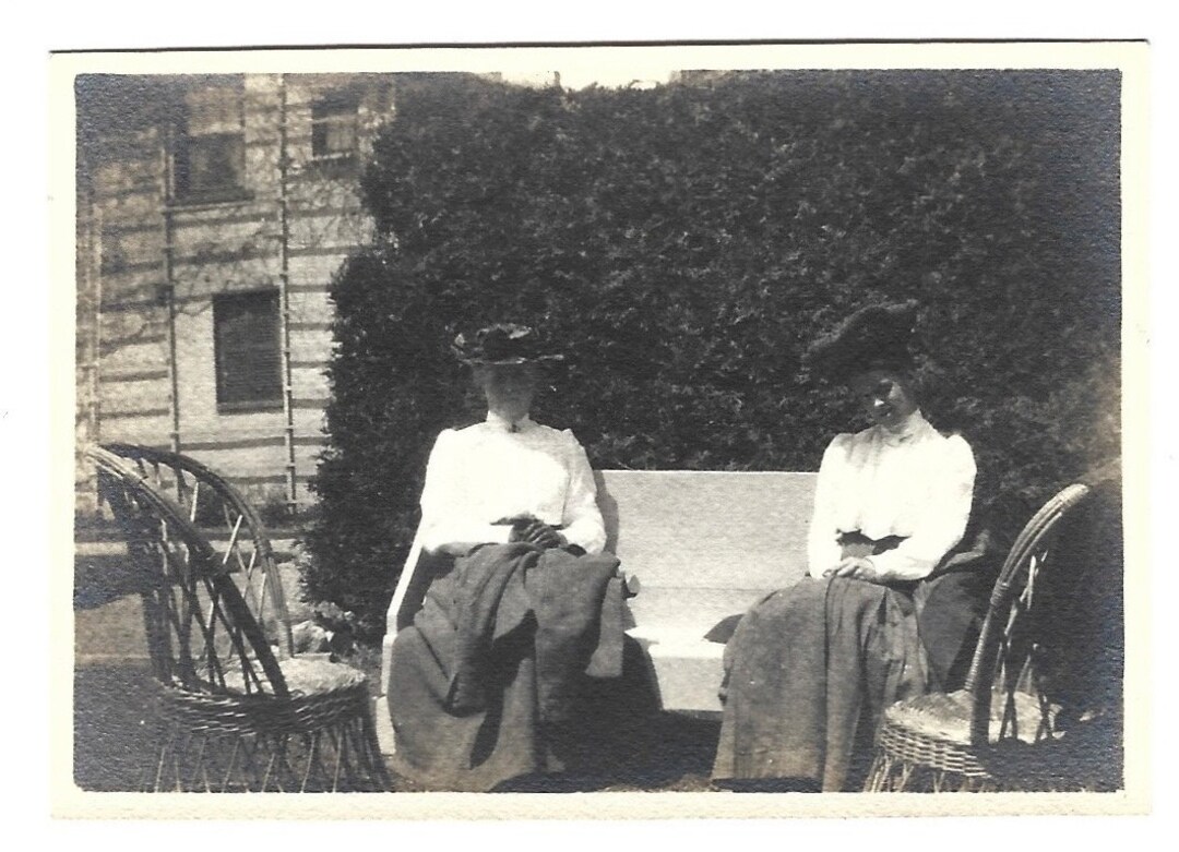 Antique Photo the Chaperone Flirty Smile Young Victorian Era Woman ...