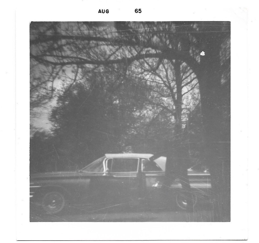 Lover’s Lane Spook Vintage Photo Scary Figure in the Dark Opening Car ...