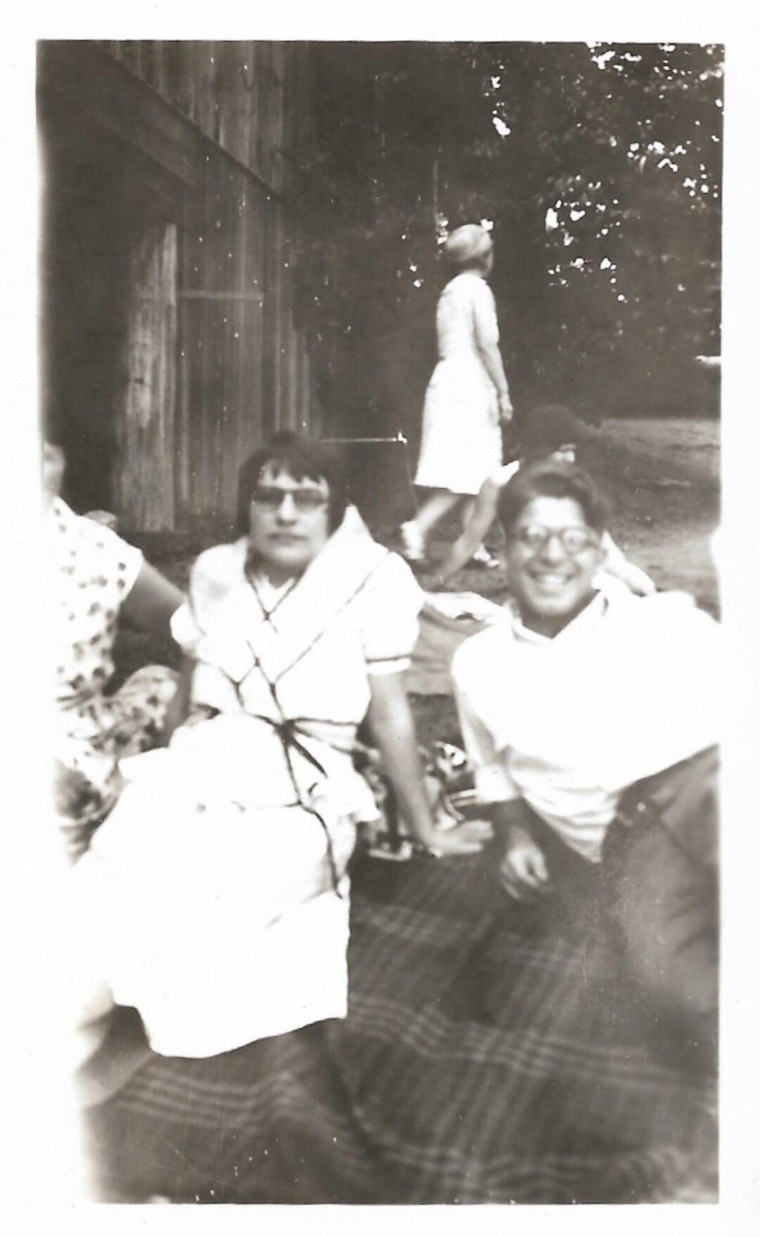 Droopy Woman in Background Vintage Snapshot Unusual Sister & - Etsy