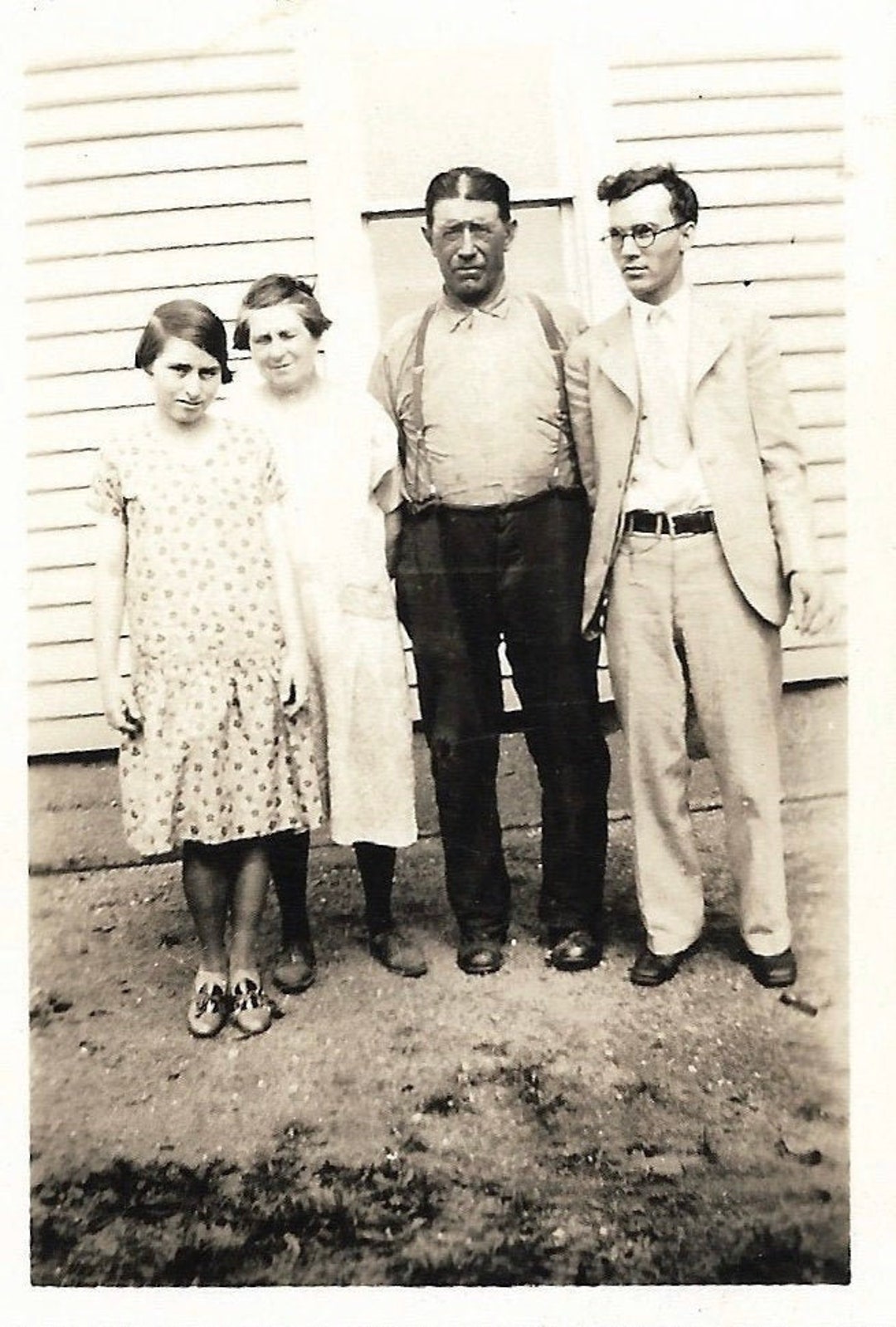 1930s Family Portrait, Handsome Man in Suit - Vintage Snapshot - Etsy