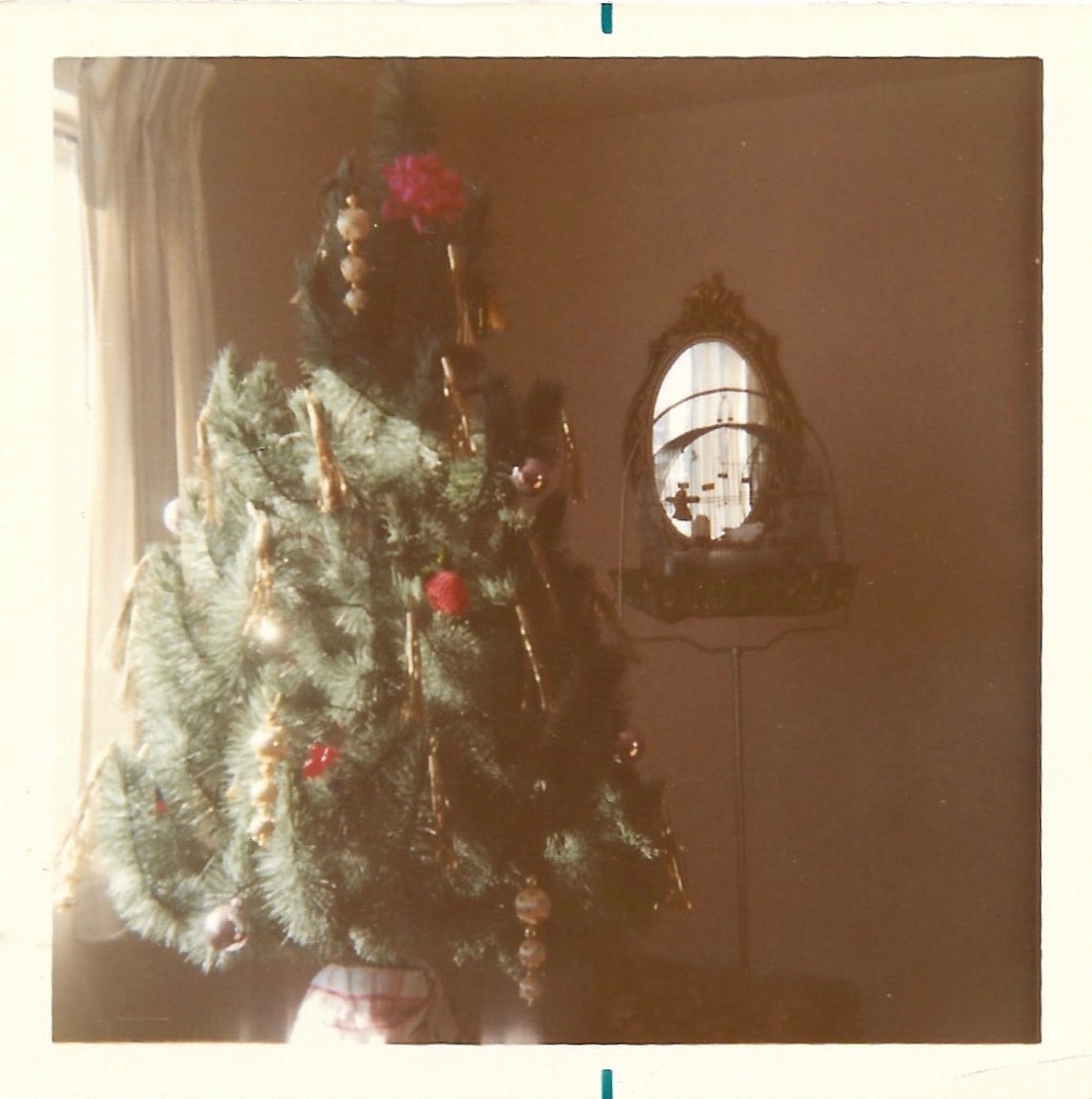 Christmas Tree Still Life With Mirror Vintage Color Snapshot - Etsy