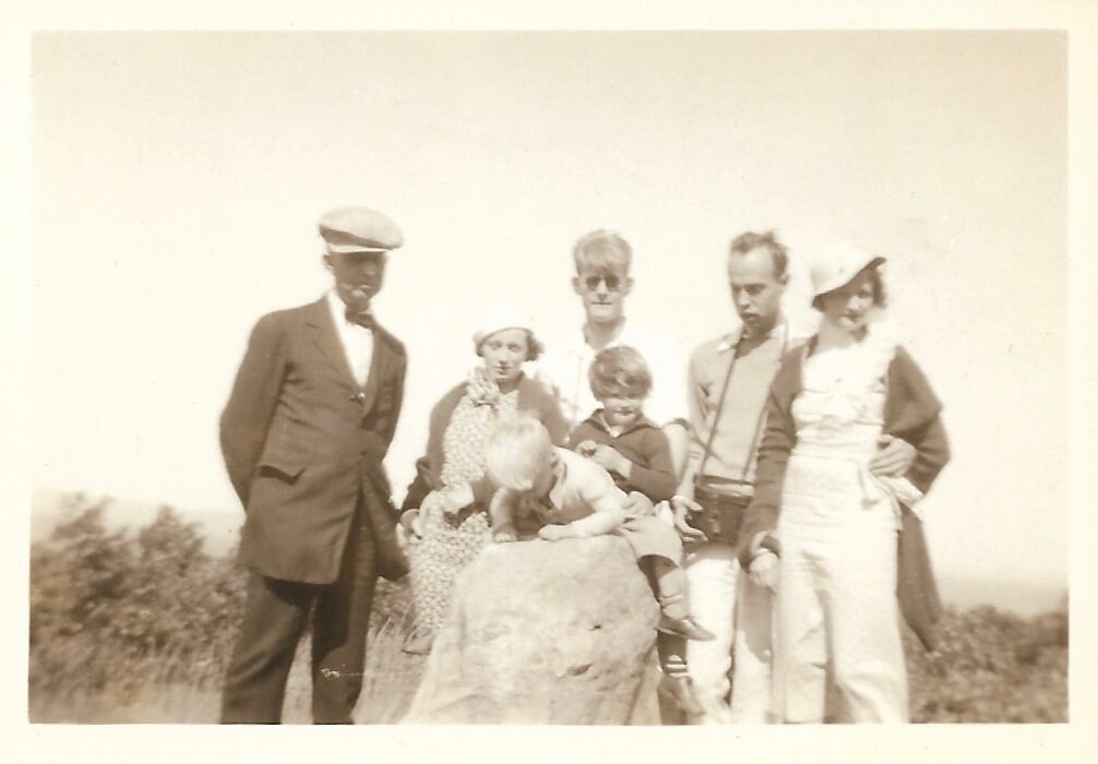 Restless Children Pose for Family Photo Vintage Snapshot Cool | Etsy