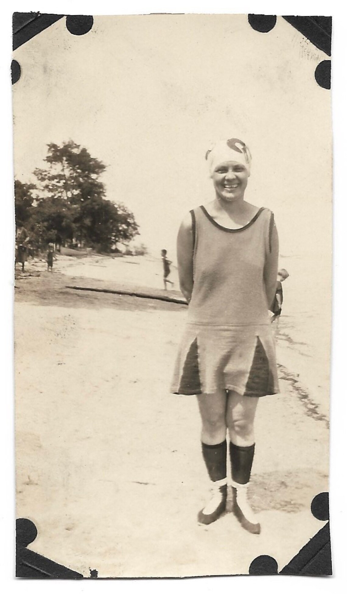 Flapper Swim Dress Vintage Photo 1920s Swim Stockings Shoes - Etsy