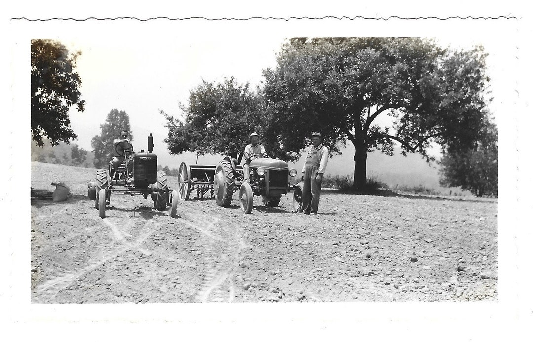 Antique Photo Rural America Farm Equipment Vintage Tractor Agriculture ...