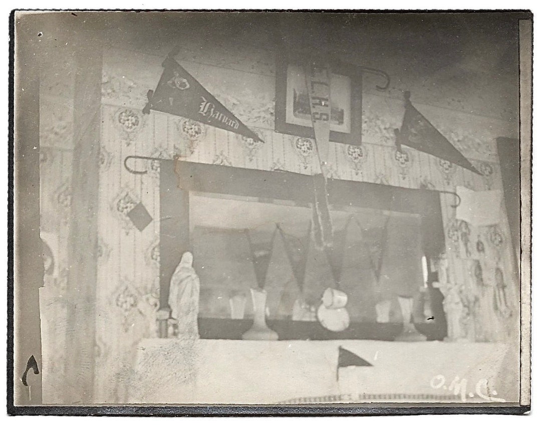 Harvard Dorm Room College Banners Antique Original Photo Statues on ...