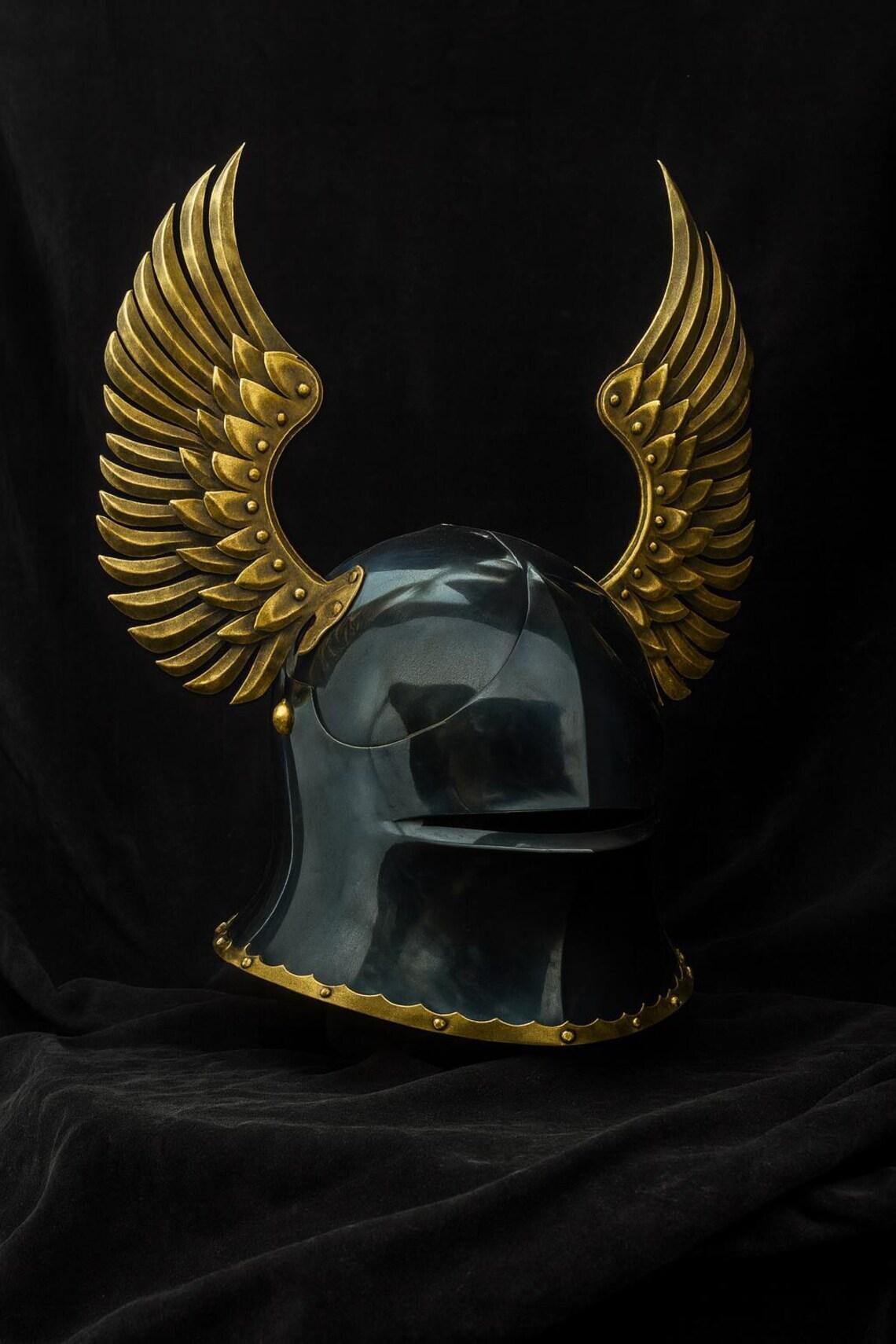 German Sallet Helmet Medieval Knight Armor Replica Gothic Sallet Helmet ...