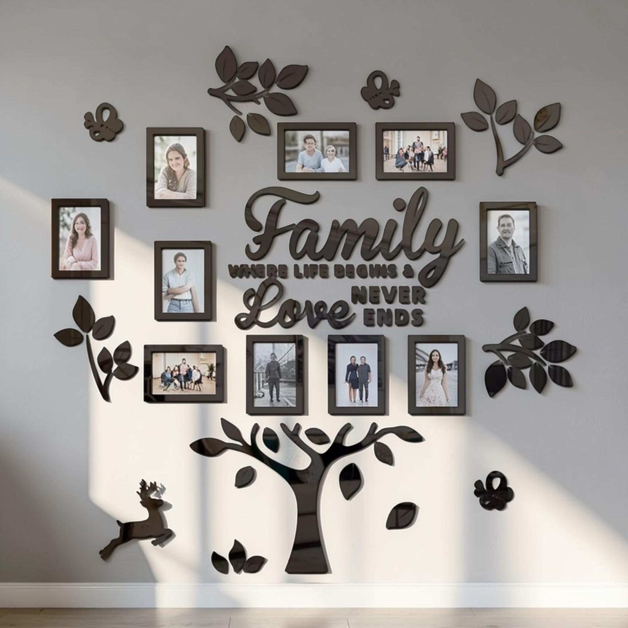 Personalized Family Tree Photo Frame,father's Day Gift for Dad,custom ...
