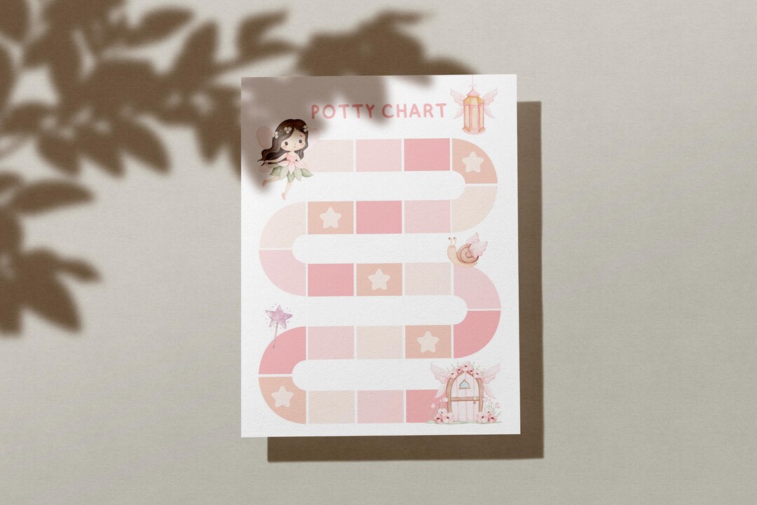 Fairy Potty Reward Chart Printable | Digital Download - Etsy