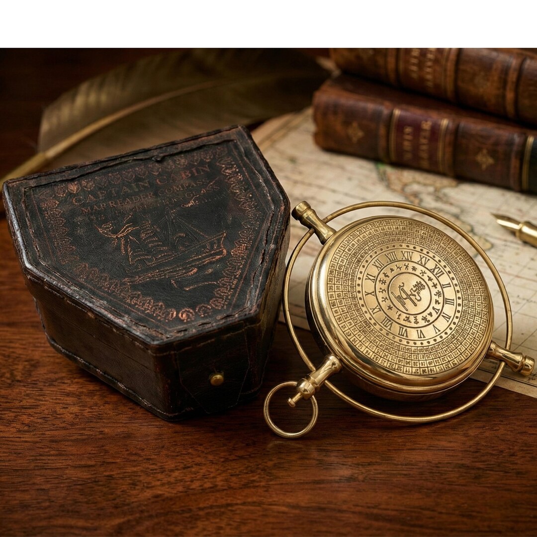 Personalized Brass Compass Alethiometer Unique Design With Nautical ...