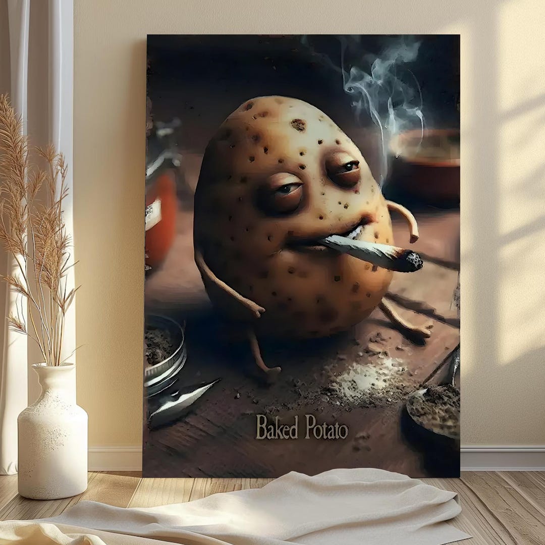 Funny Meme Wall Art, Dark Humor Poster, Weird Surreal Print, Dorm Room ...