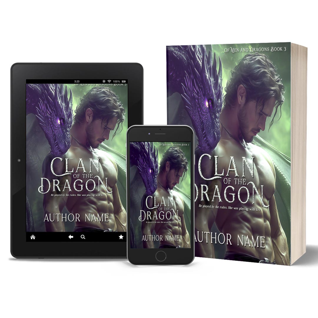 Premade Dragon Romance Ebook Cover | Shapeshifter Paranormal Romance ...