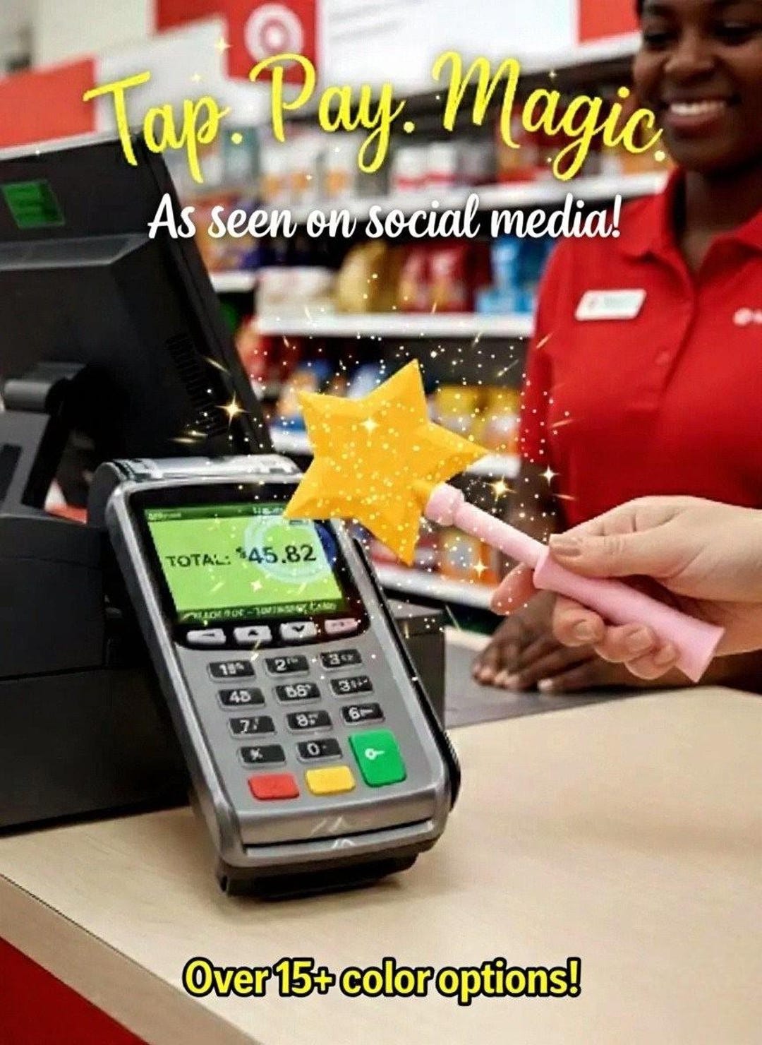 Magical Tap-to-pay Wand – Contactless Card Holder Prop for Credit ...