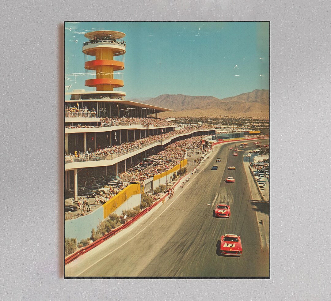 Vintage NASCAR Speedway Poster Posters | Retro Race Track Print - Etsy