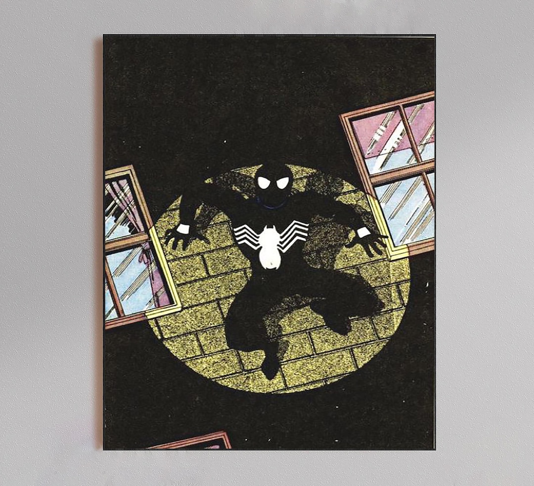 Black Symbiote Spider-man Poster | Comic Art Wall Decor - Etsy