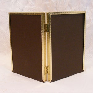 Vintage Bright Brass 5 X 7 Book Style Photo Frames Double - Etsy