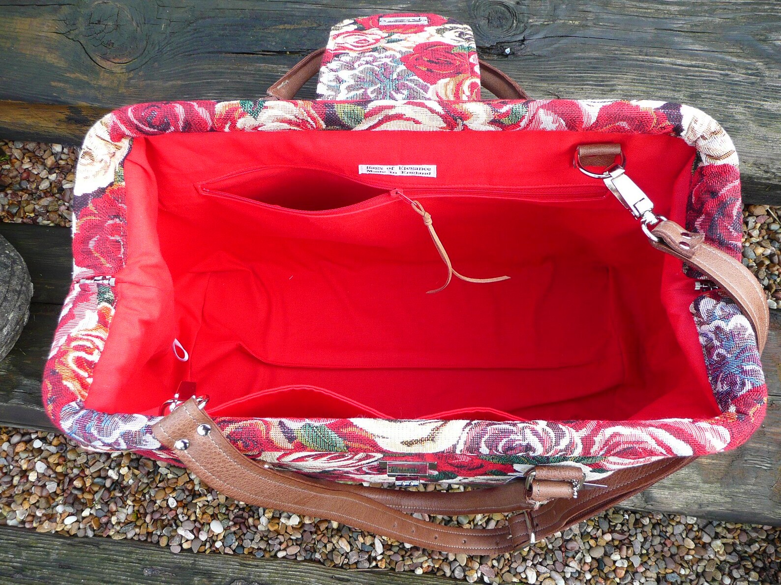Rose Tapestry Weekender Bag: Mary Poppins Style Carpet Bag - Etsy Canada