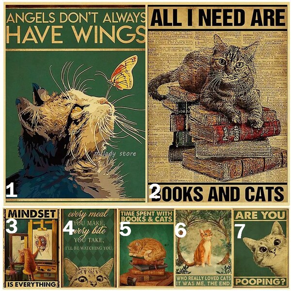 Cat Posters - Etsy
