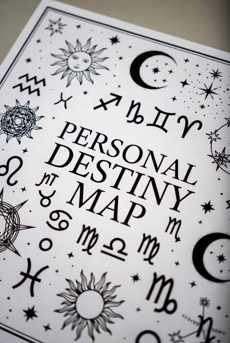 Personalized Destiny Map | Life Path Reading | Custom Numerology Chart ...