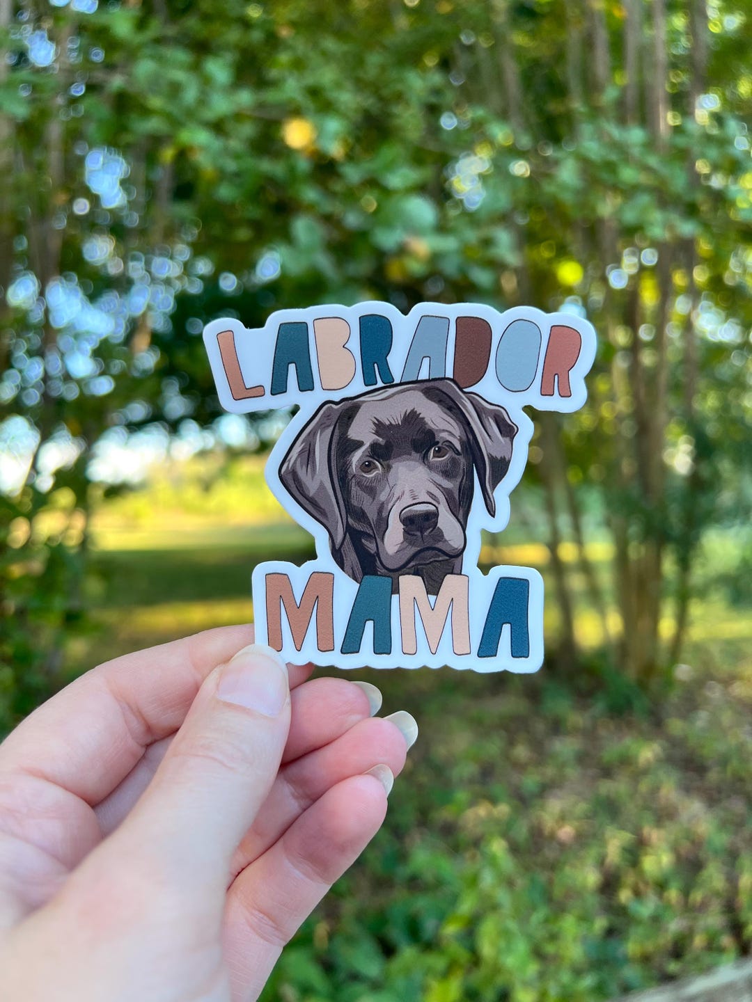 Labrador Mama Sticker, Black Lab Dog Mom Decal - Etsy