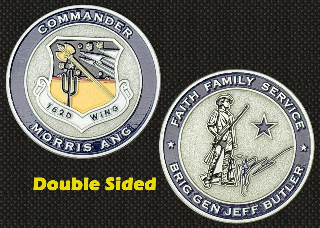 162d Wing Morris ANG (brig Gen Jeff Butler) Challenge Coin 4#L - Etsy