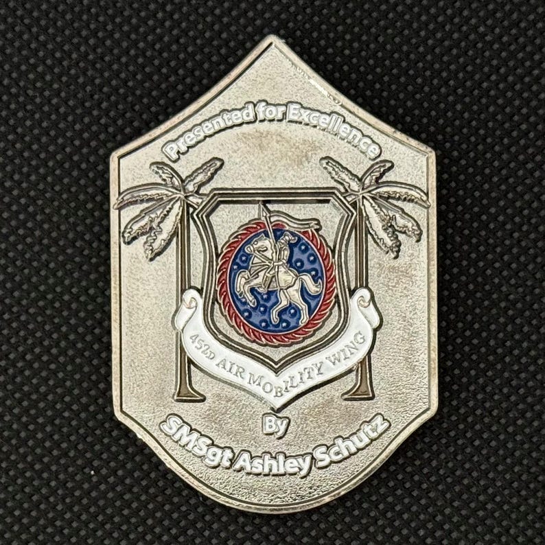 452d Air Mobility Wing Excellence Award Smsgt Ashley Schutz Challenge ...