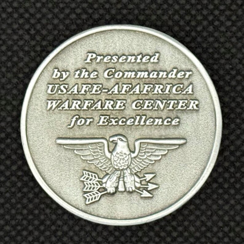 USAFE-AFAFRICA Warfare Center Commander Presented Excellence Challenge ...
