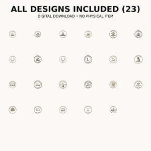 23 Ex Libris Designs Bundle | Bookplate Stamp SVG PNG PDF | Vintage ...