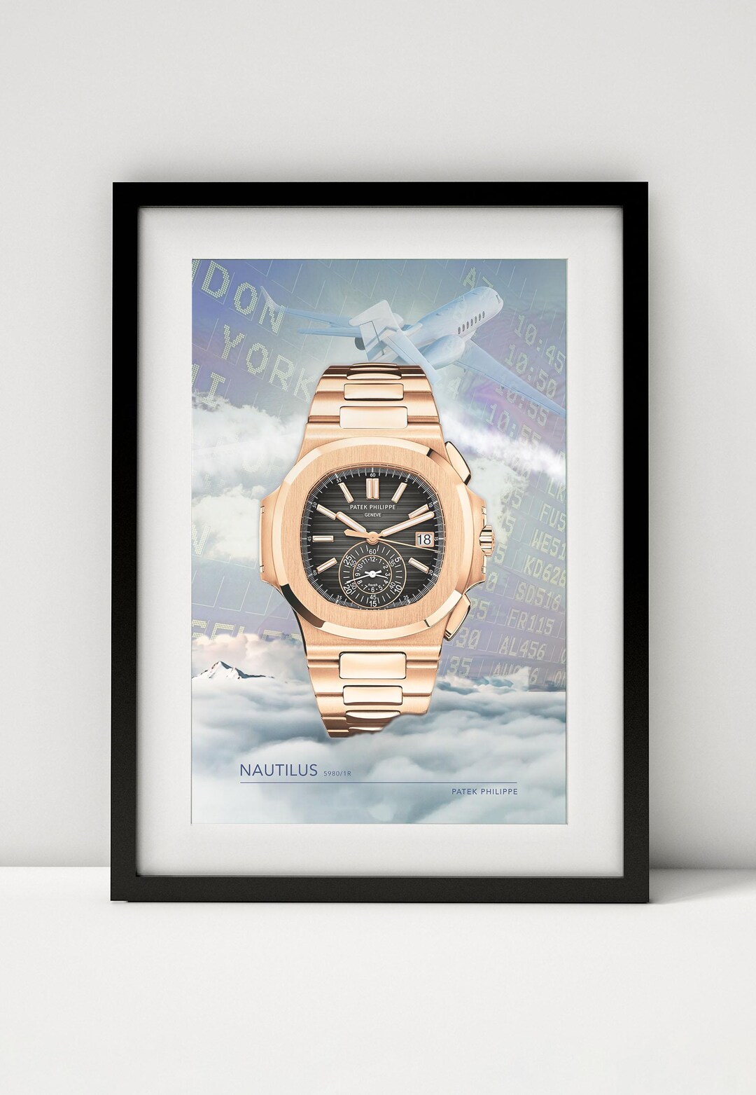 Patek Philippe Nautilus Gold Watch Print - Framed or Canvas - Etsy