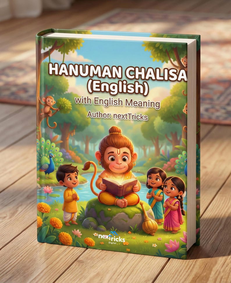 Hanuman Chalisa Kids Ebook – English Text & Meaning (digital Download ...