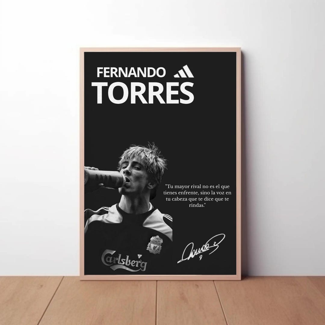 Fernando Torres Liverpool Poster - Minimalist Football Wall Art ...