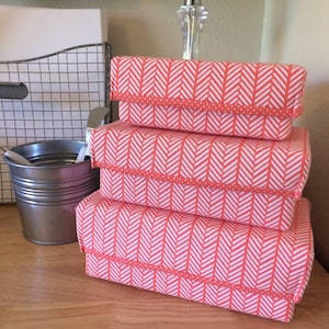 Sewing Pattern: Nesting Boxes, 6 Sizes, DIGITAL, Organization, Storage ...