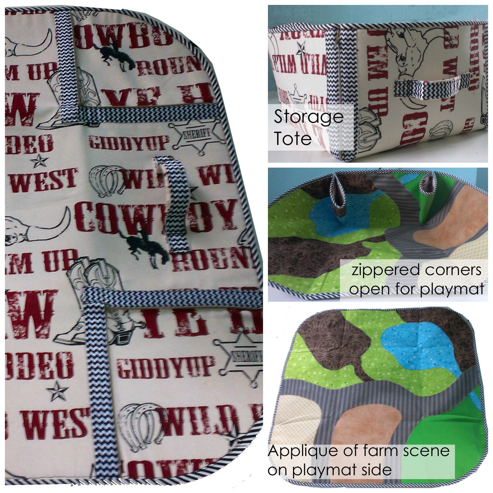 Sewing Pattern: Digital Convertible Play Mat & Storage Tote | Etsy