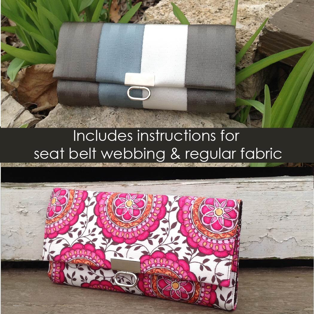 Seat Belt Tri-Fold Wallet Sewing Pattern PDF Download cozy | Etsy