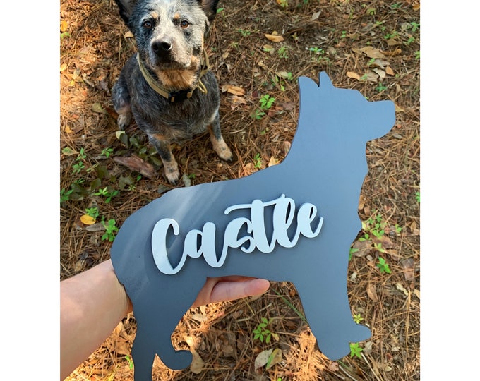 PERSONALIZED DOG SIGN With Name Wood Sign Home Decor / Dog Gift / Dog ...