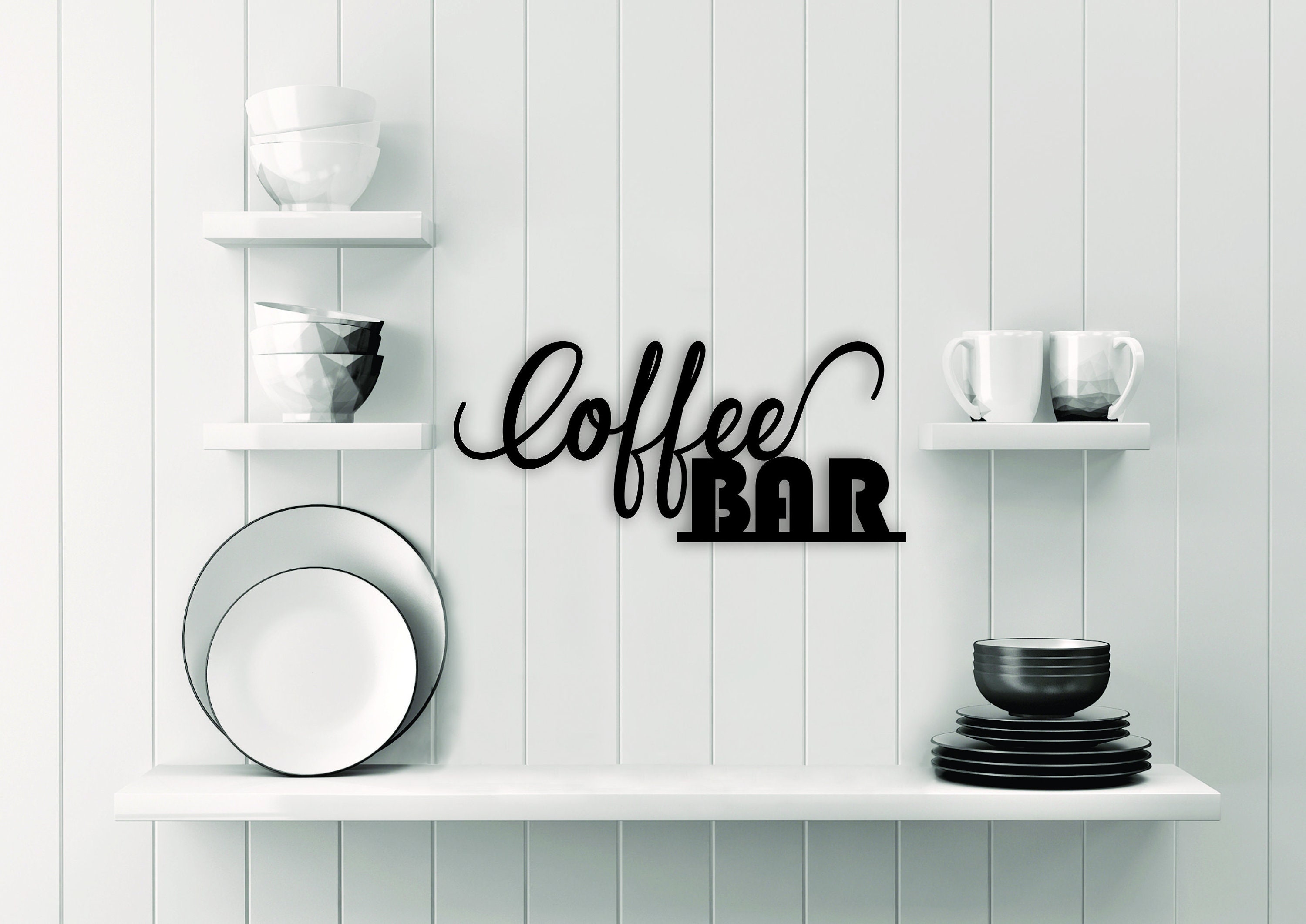 COFFEE BAR WOOD Kitchen Sign Decor / Rustic Kitchen Decor / - Etsy