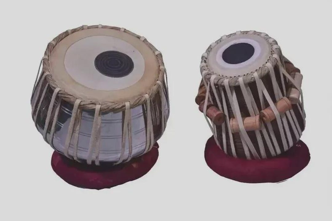 Handmade Steel Tabla Set: Sheesham Wood Dayan, Gig Bag - Etsy