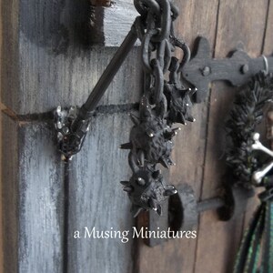 Miniature Medieval Flail in 1:12 Scale for Halloween Dollhouse Castle ...