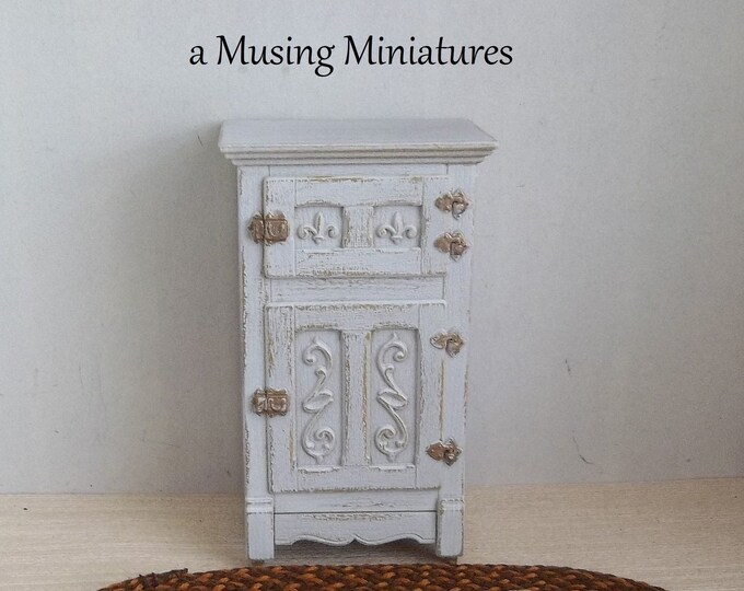 Ready Built French Provincial Miniature Ice Box in 1:12 Scale for ...